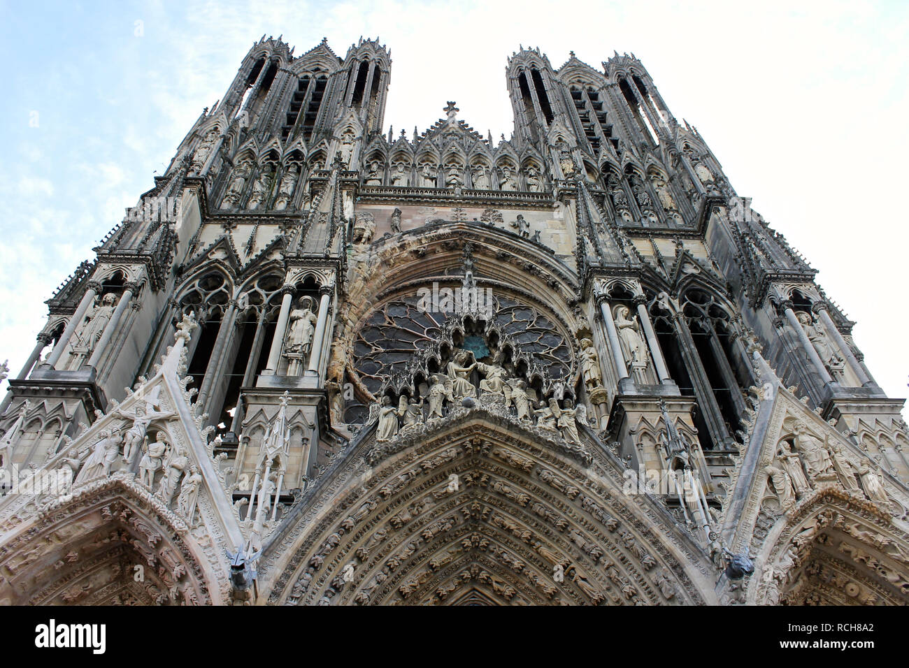 Reims, France. The Cathedral of Our Lady (Cathedrale Notre Dame), a ...