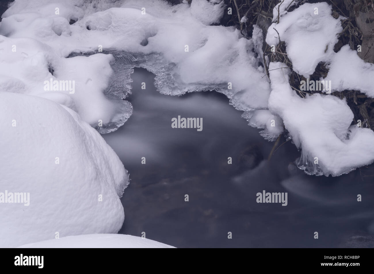 Melting ice on river. Spring is coming Stock Photo - Alamy