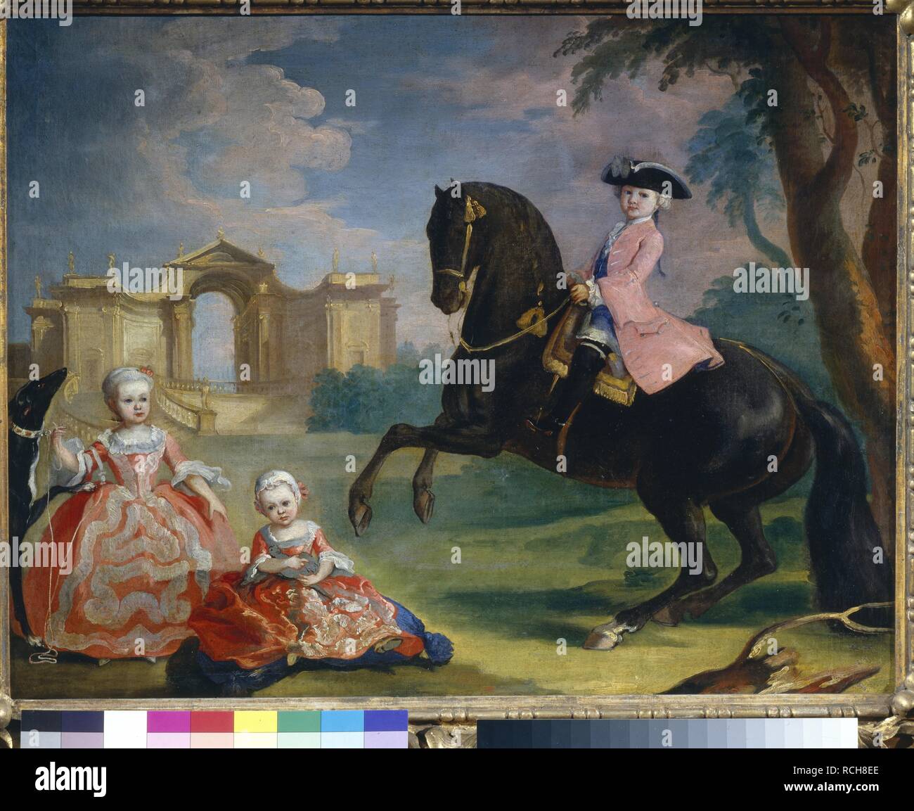 Portrait of the Children of Count Ivan Illarionovich Vorontsov: Artemi ...