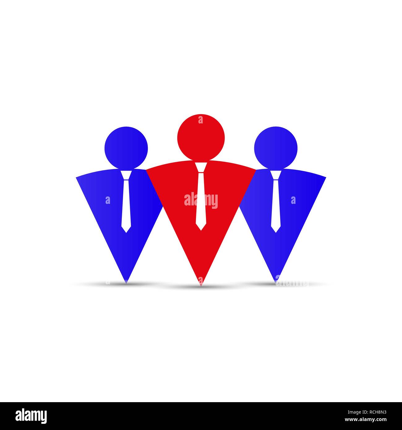 Team business logo, conceptual idea, vector image Stock Vector Image ...