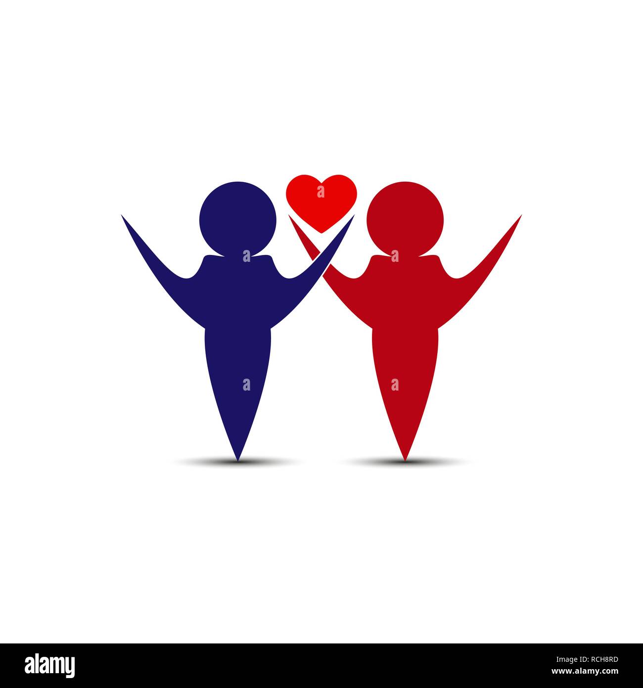 The logo of family relationships, the concept idea, vector image Stock ...