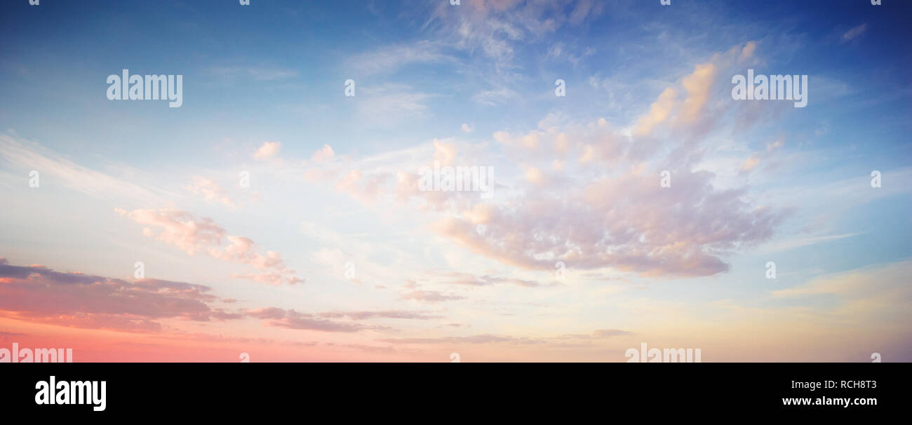 Cloudy sky colorful background Stock Photo - Alamy
