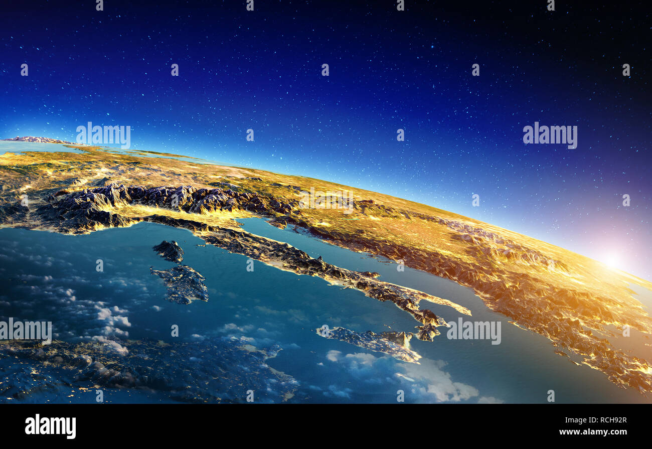 Alps italy map hi-res stock photography and images - Alamy