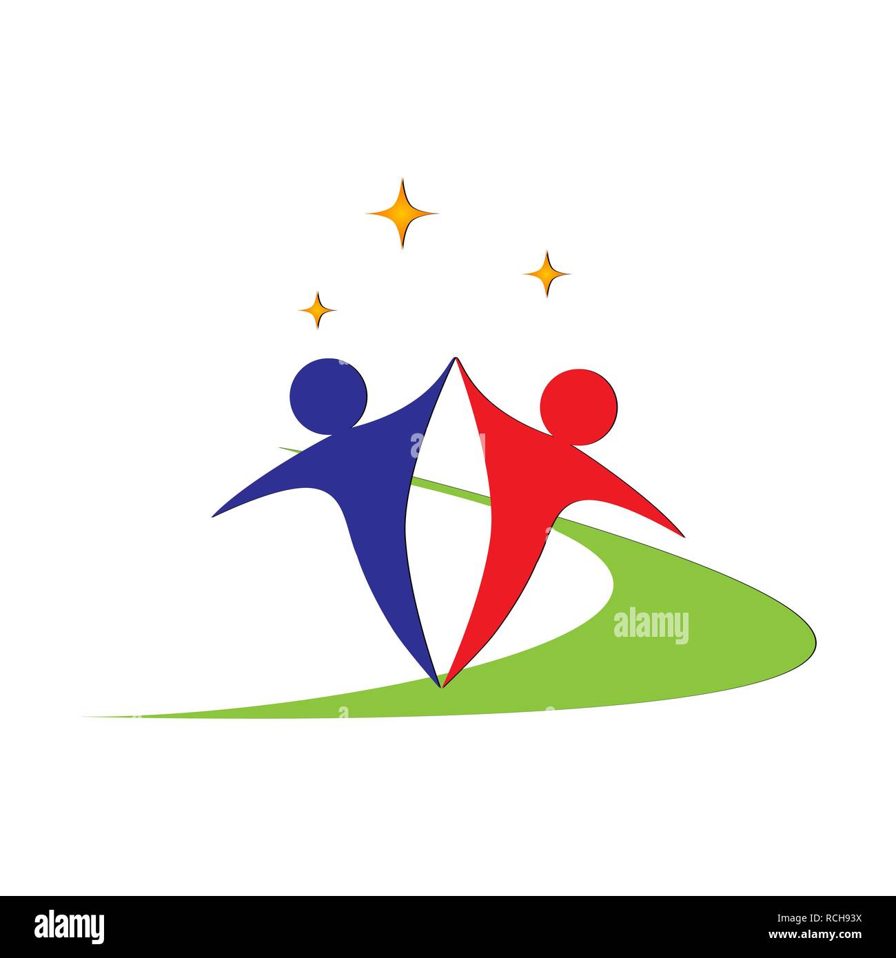 Dance with a partner Stock Vector Images - Alamy
