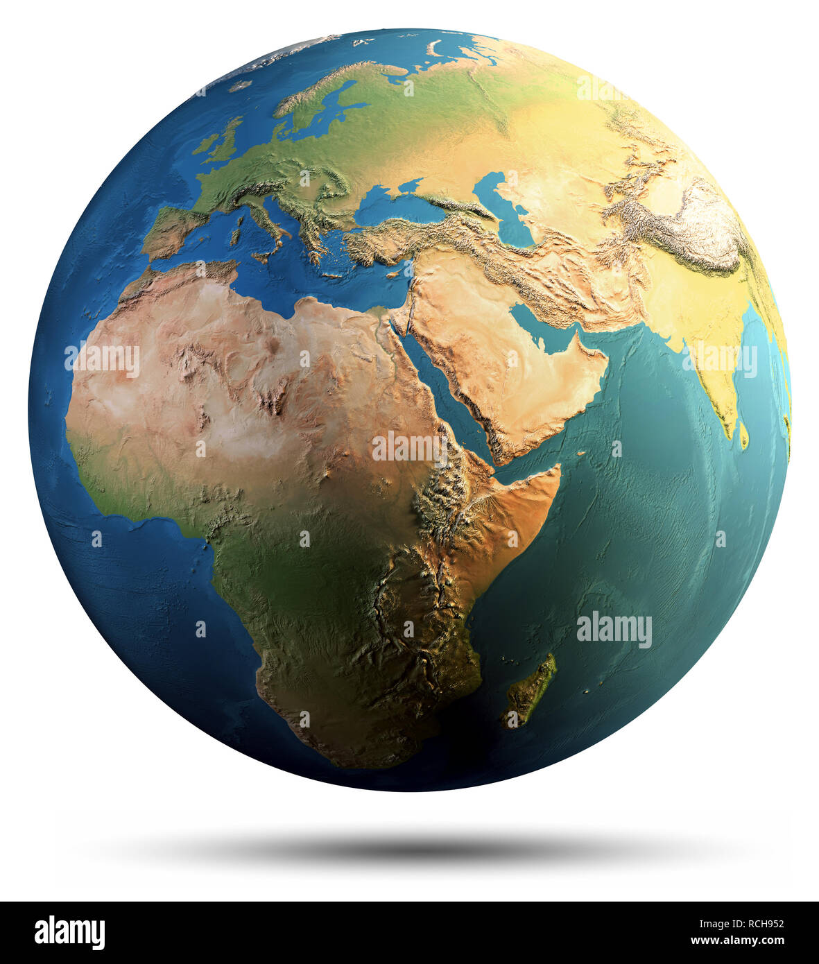 Planet Earth continents Stock Photo - Alamy