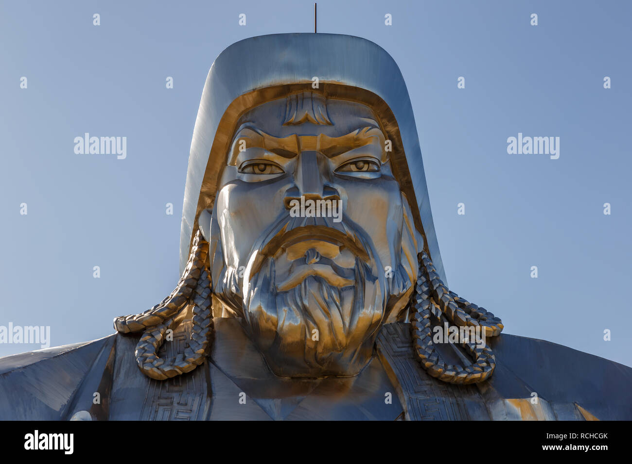 TSONJIN BOLDOG, MONGOLIA - September 14, 2018: The giant Genghis Khan ...