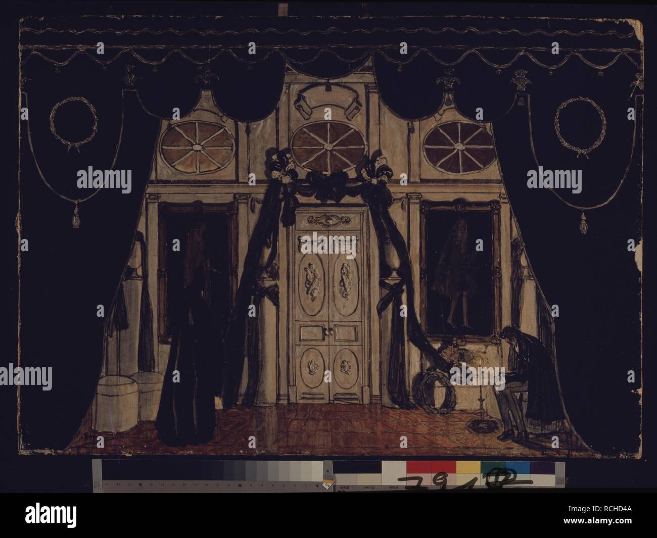 Stage design for the theatre play The Masquerade by M. Lermontov ...
