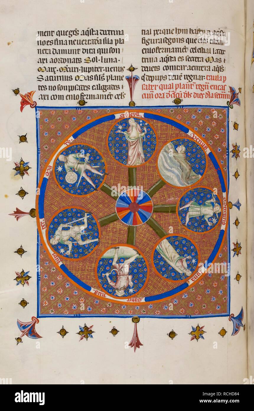 Medallions of the Seven Planets. Breviari d'Amour. Spain [Catalonia ...
