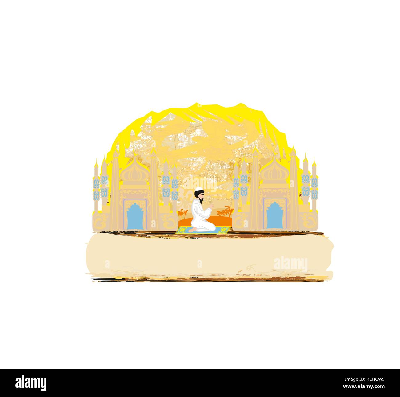 Religious followers Stock Vector Images - Alamy