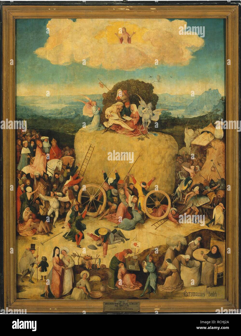 The Haywain (Triptych) Central panel. Museum: Museo del Prado, Madrid. Author: BOSCH, HIERONYMUS ...