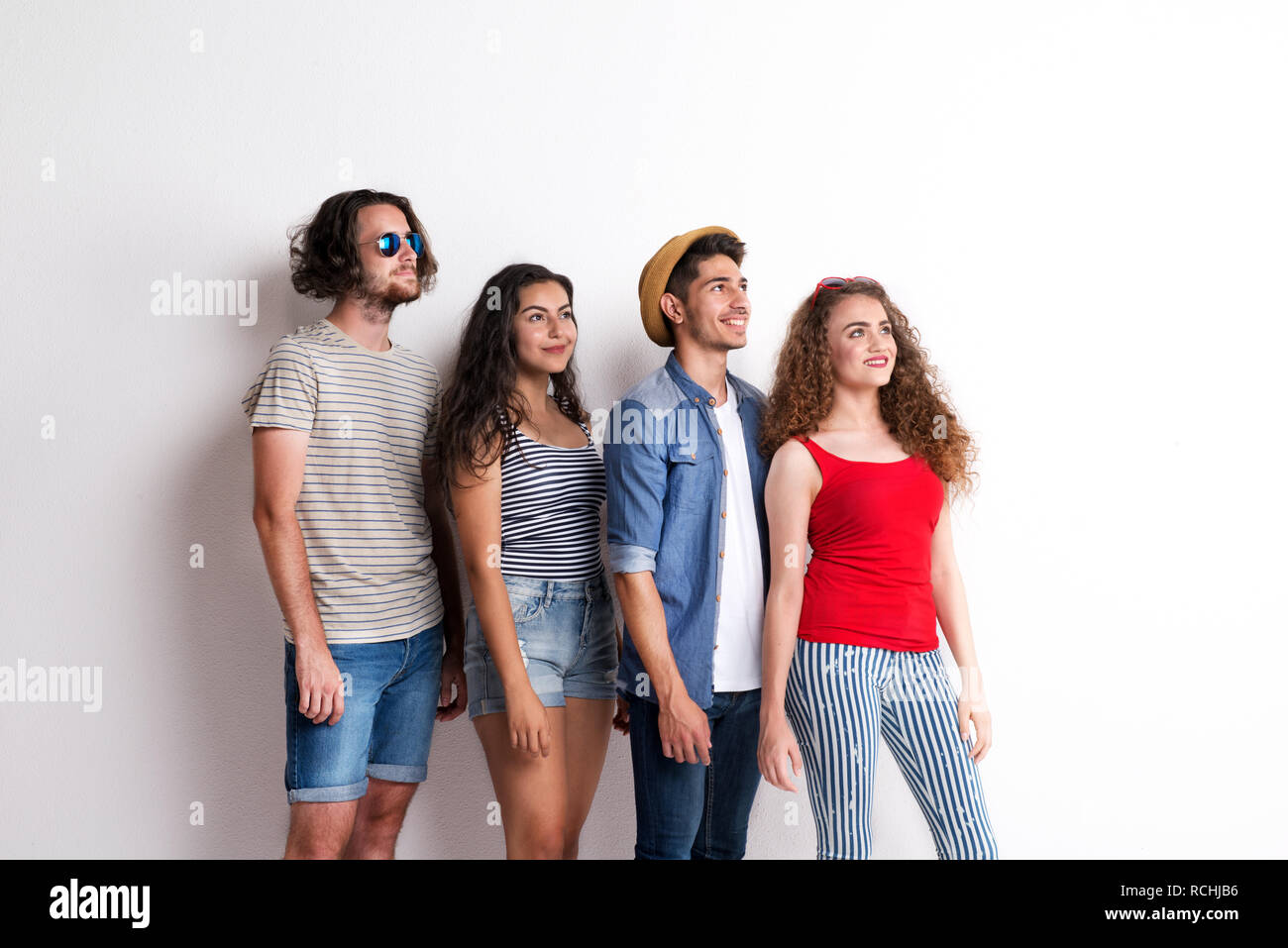 Studio group portrait hi-res stock photography and images - Alamy