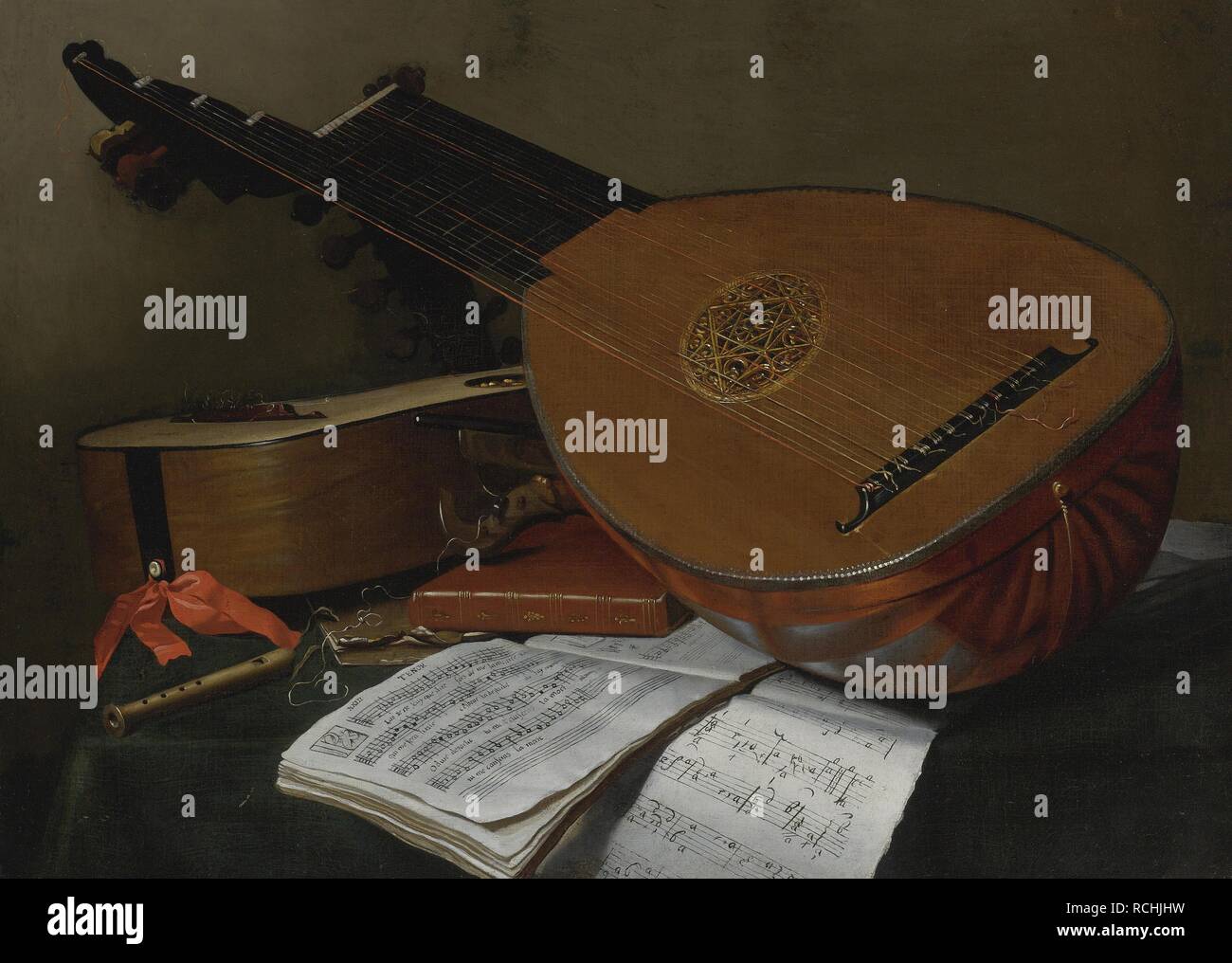 Still life with a lute and a guitar. Museum: PRIVATE COLLECTION. Author ...