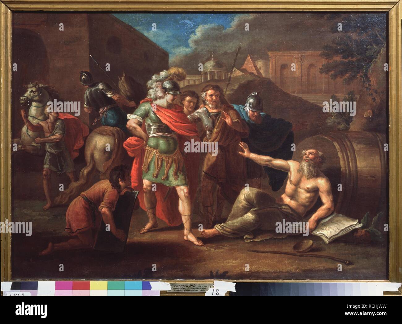 Alexander the Great visits Diogenes at Corinth (Stand out of my ...