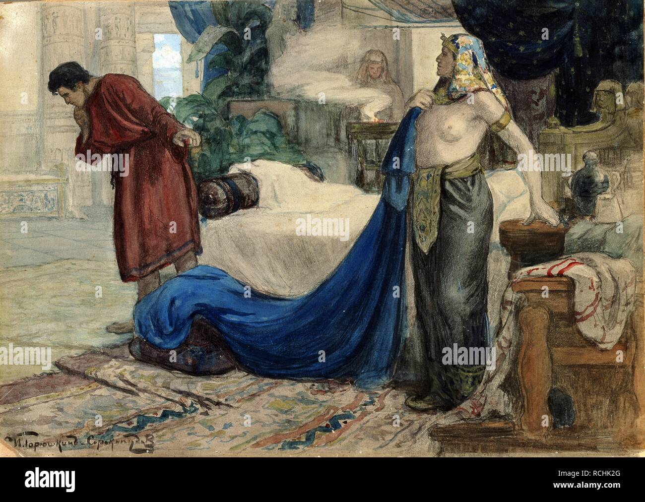 Joseph and Potiphar's Wife. Museum: Regional K. Savitsky Art Gallery, Pensa. Author: Goryshkin ...