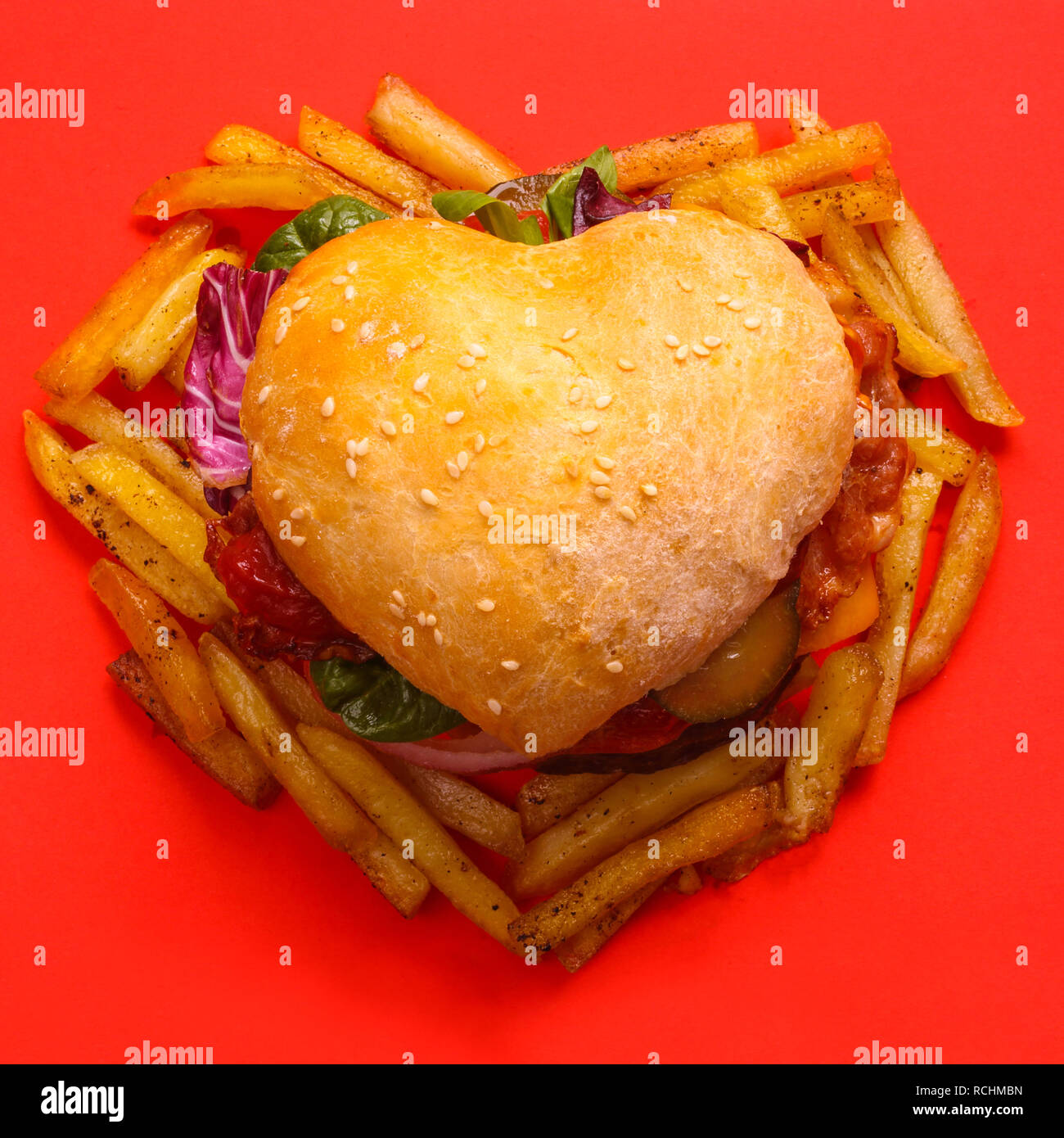 Heart Hamburger