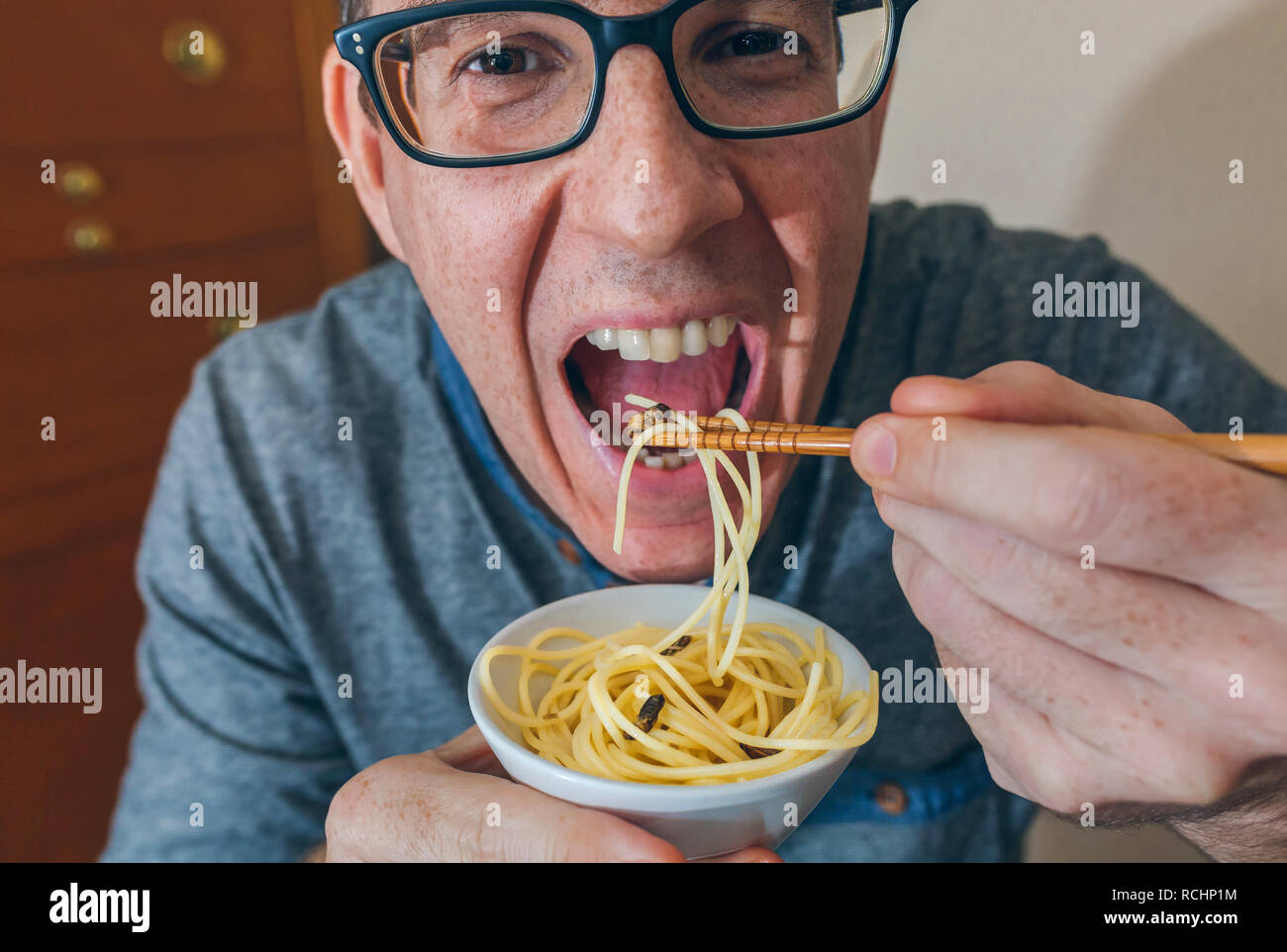 Man Eating Insect High Resolution Stock Photography and Images - Alamy