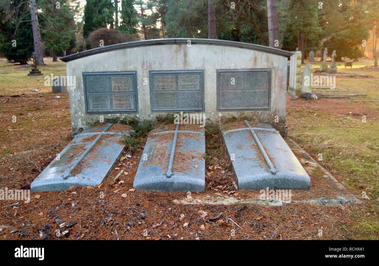 Alexander Meadows Rendel Grave Stock Photo - Alamy