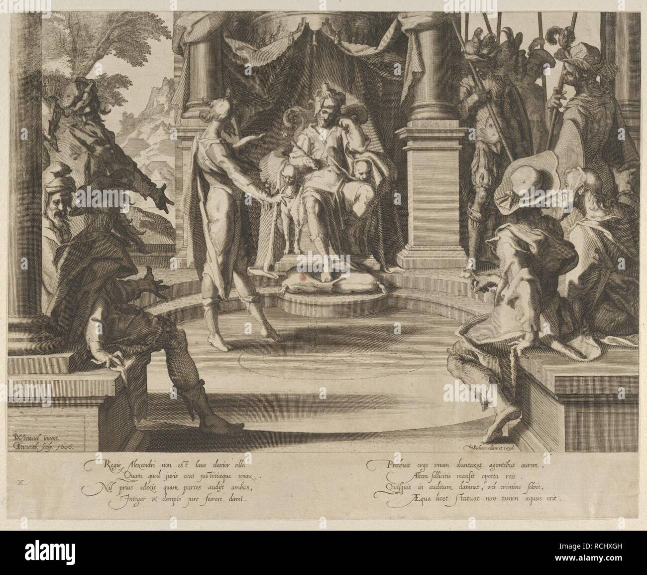 Alexander the Great as a Judge, from Thronus Justitiae, tredecim ...