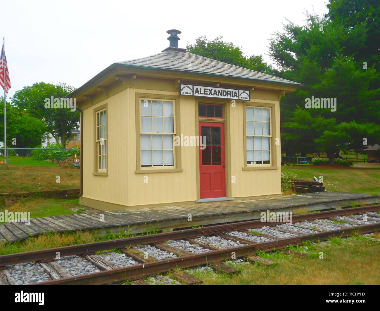 Alexandria RR Station, Pennsylvania Stock Photo - Alamy