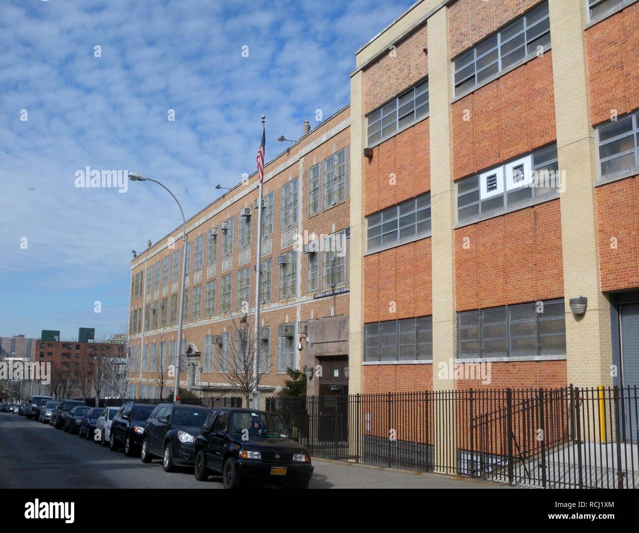 Alfred E Smith HS 151 E151 St jeh Stock Photo - Alamy