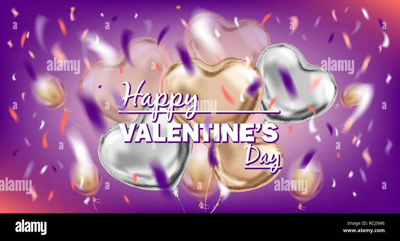 Pink gold foil balloons Stock Vector Images - Alamy