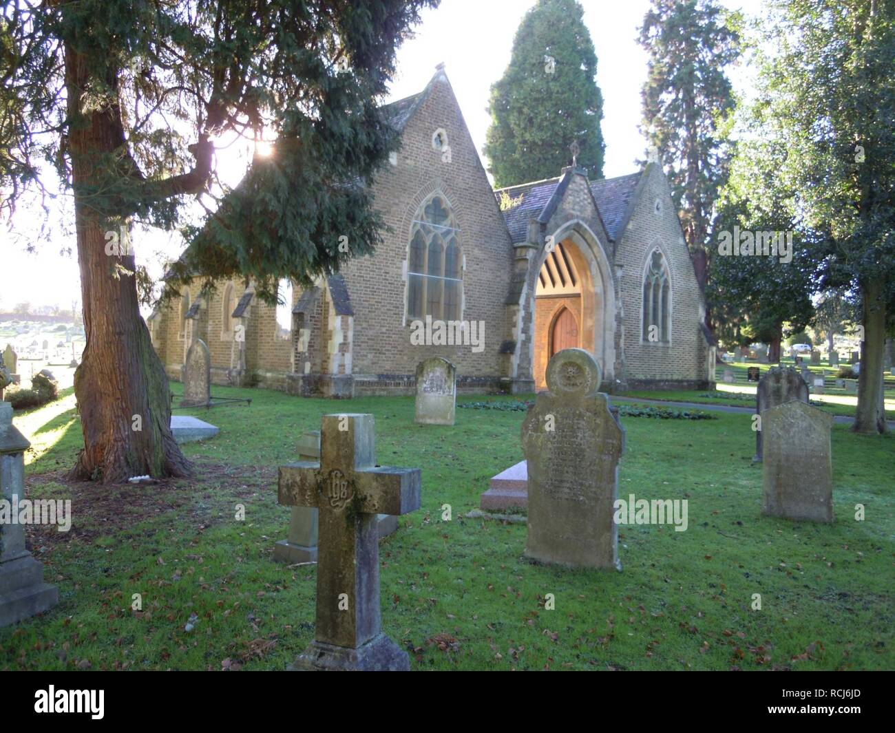 Aldershot Cemetery Chapels Stock Photo - Alamy