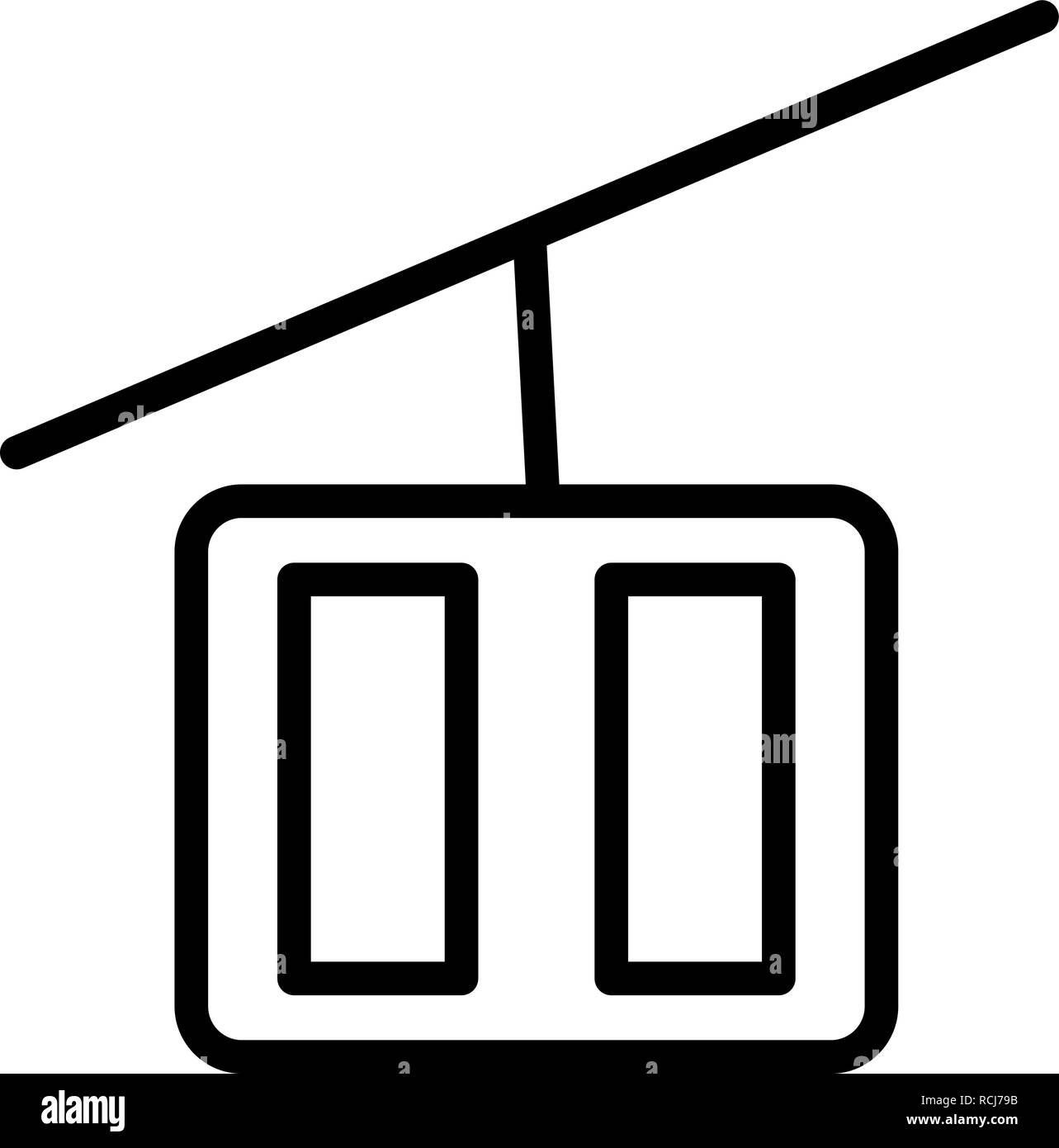 Vector Chair lift Icon Stock Vector Image & Art - Alamy