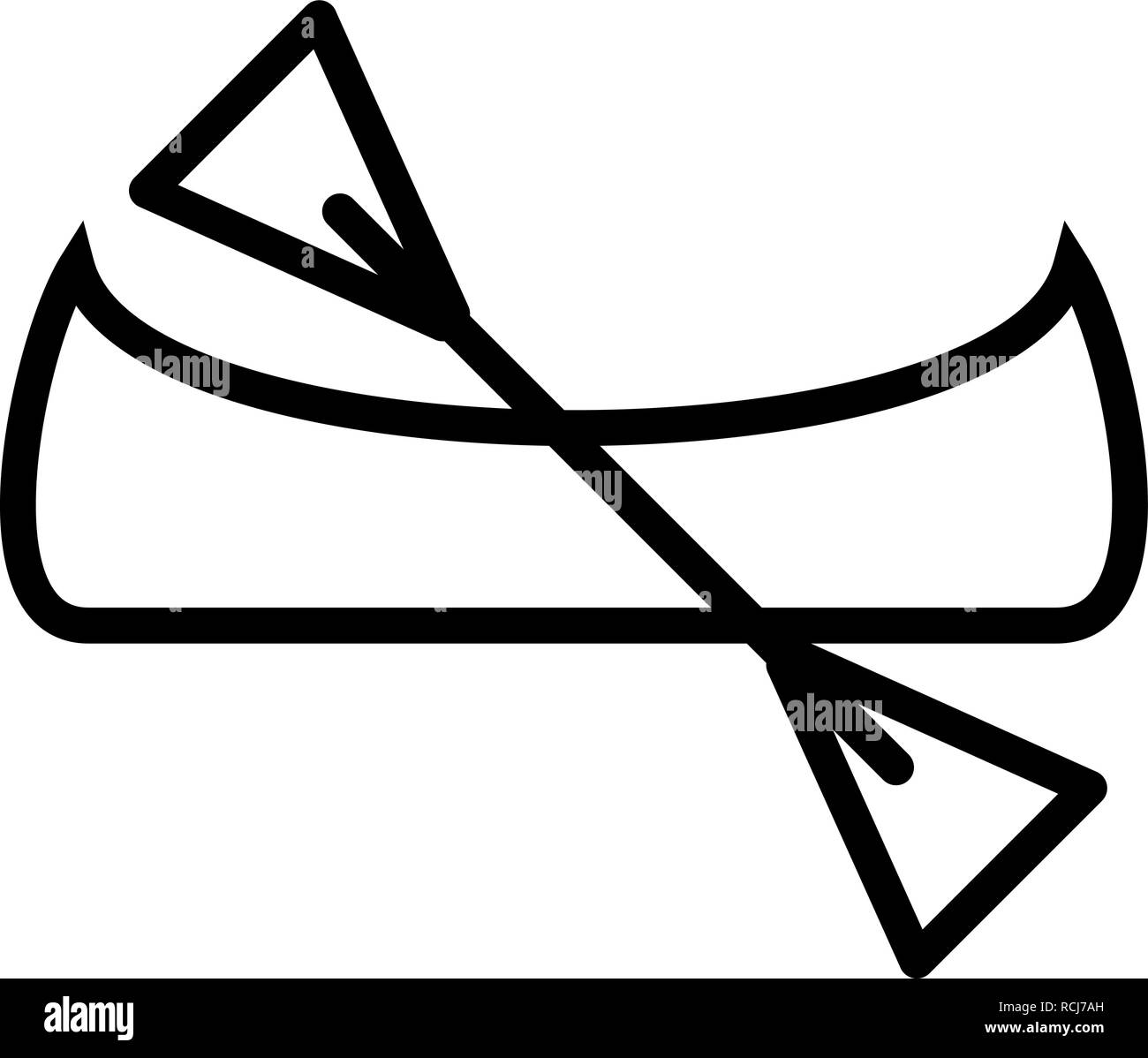 Vector Canoe Icon Stock Vector Image & Art - Alamy