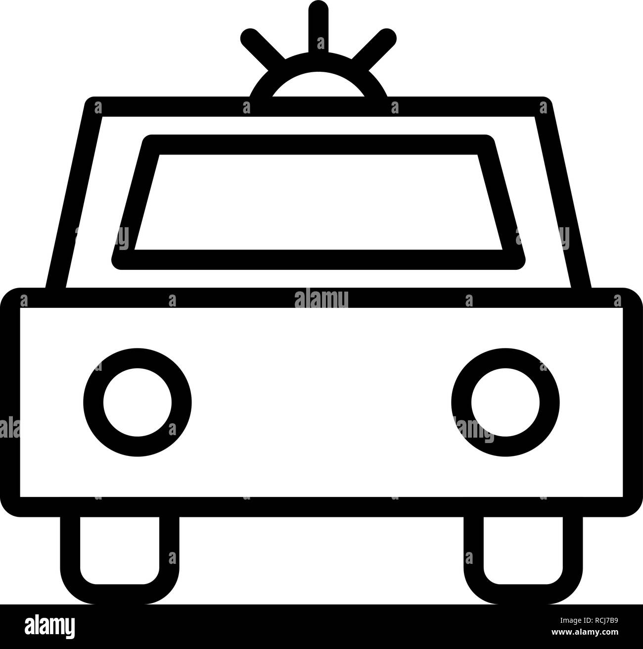 Vector Police Car Icon Stock Vector Image & Art - Alamy
