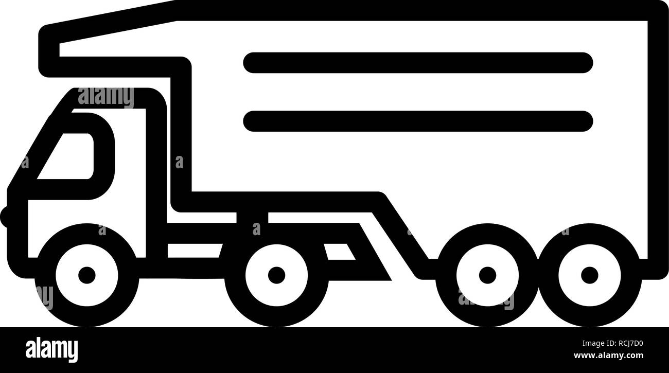 Vector Tipper Truck Icon Stock Vector Image & Art - Alamy