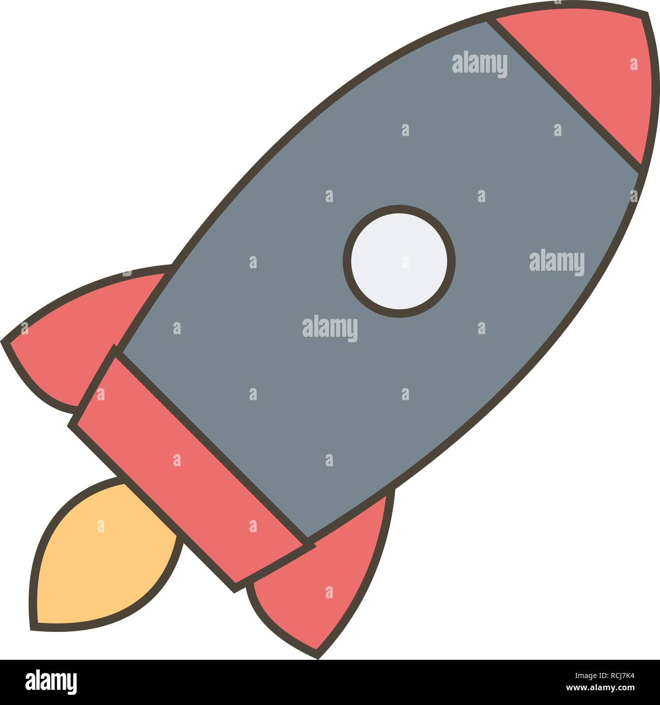 Vector Rocket Icon Stock Vector Image & Art - Alamy