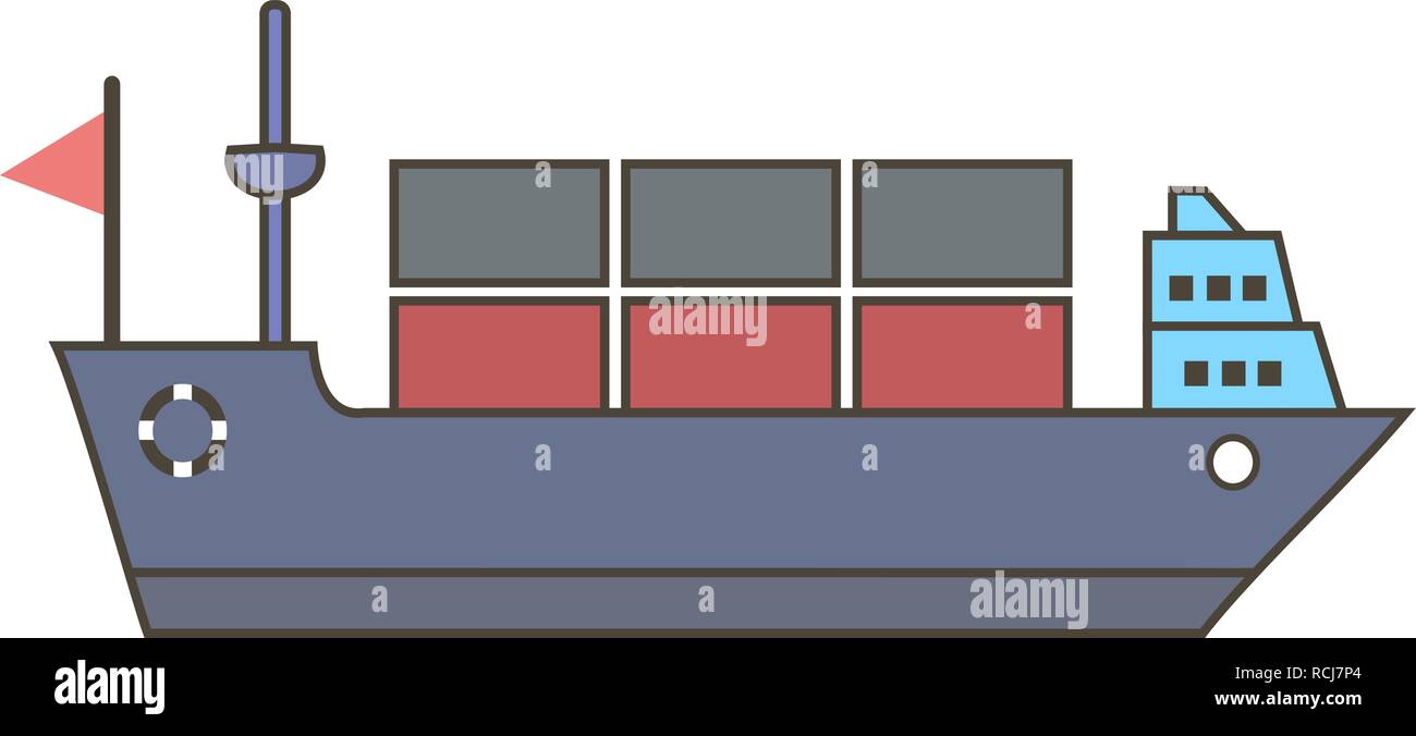 Vector Ship Icon Stock Vector Image & Art - Alamy