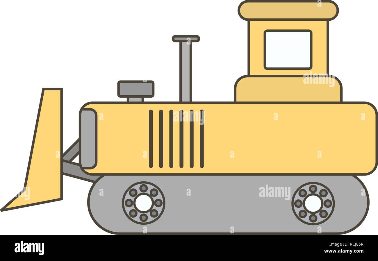 Vector Bulldozer Icon Stock Vector Image & Art - Alamy
