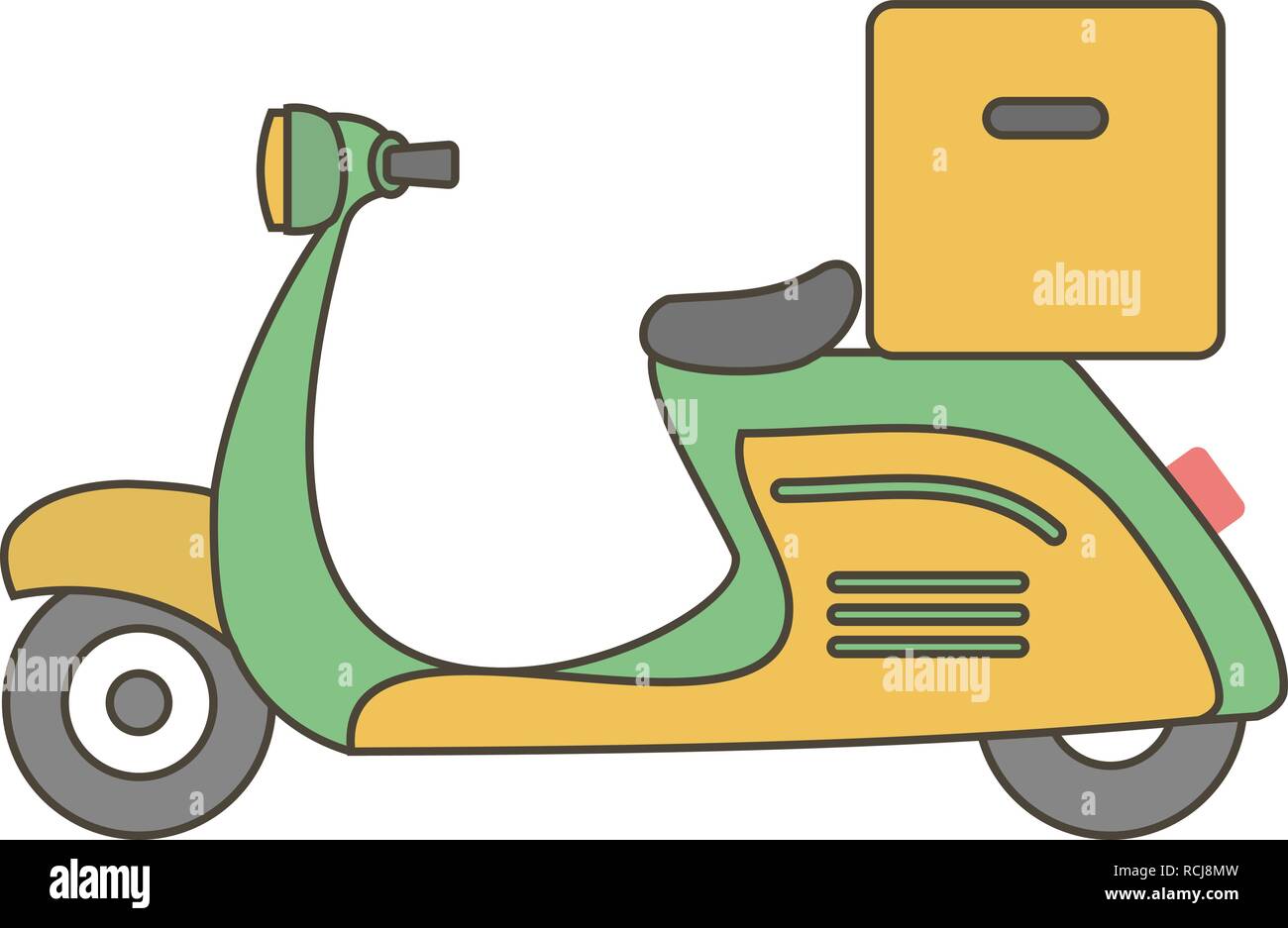 Vector Delivery Motorbike Icon Stock Vector Image & Art - Alamy