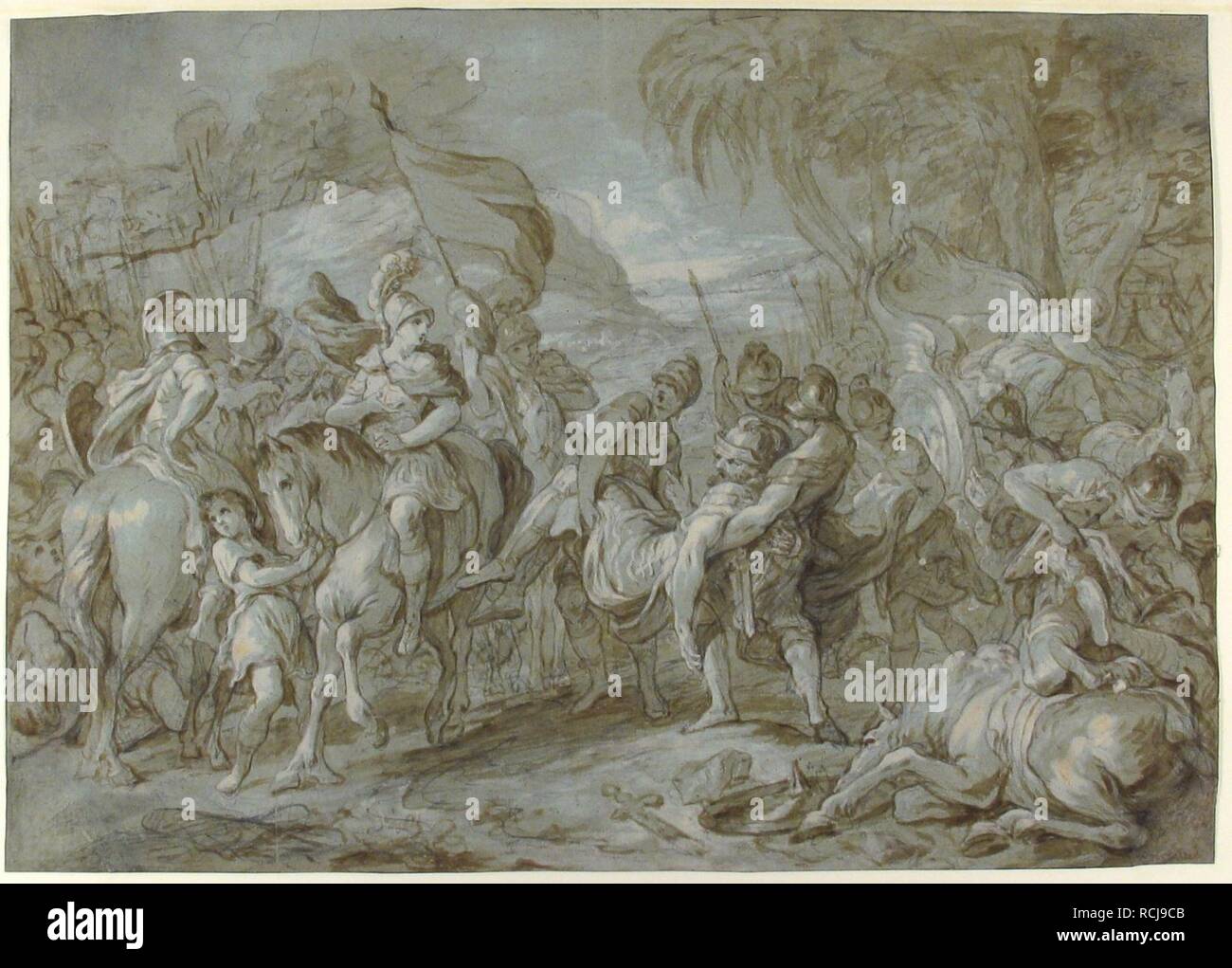 Alexander and Porus Stock Photo - Alamy