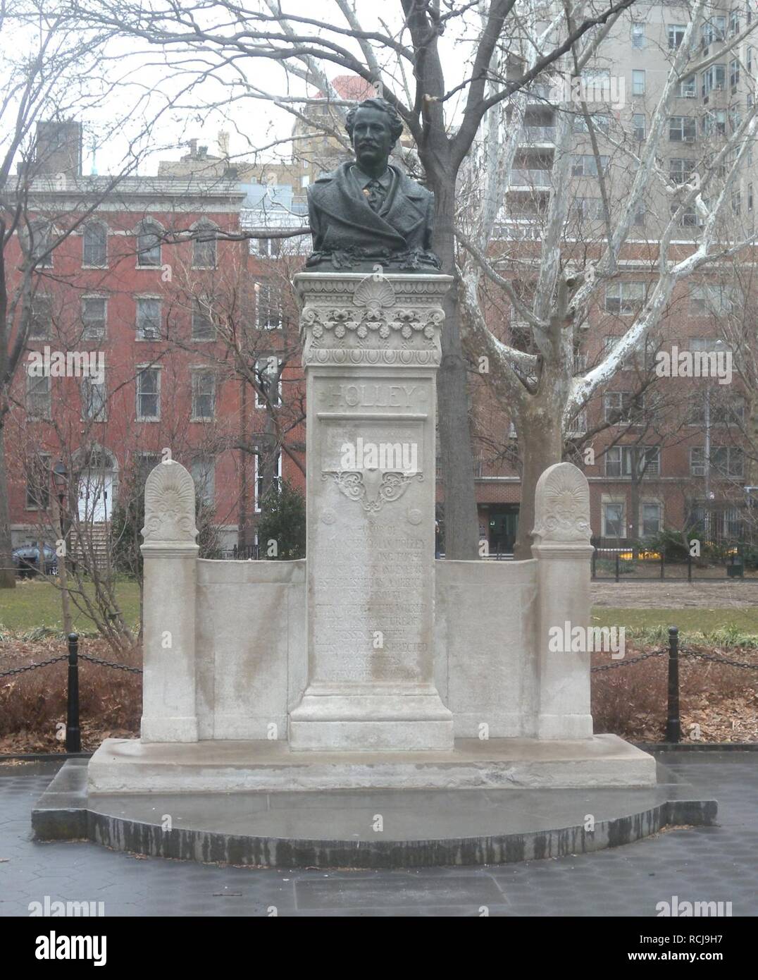 Alexander Holley monument WSP jeh Stock Photo - Alamy