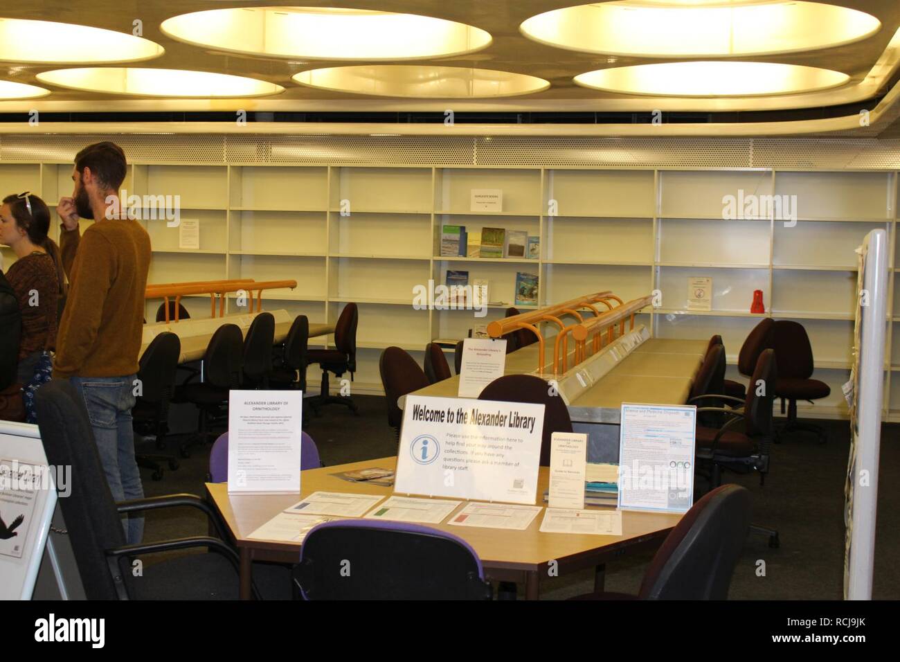 Alexander Library inside Radcliffe Science Library Stock Photo - Alamy