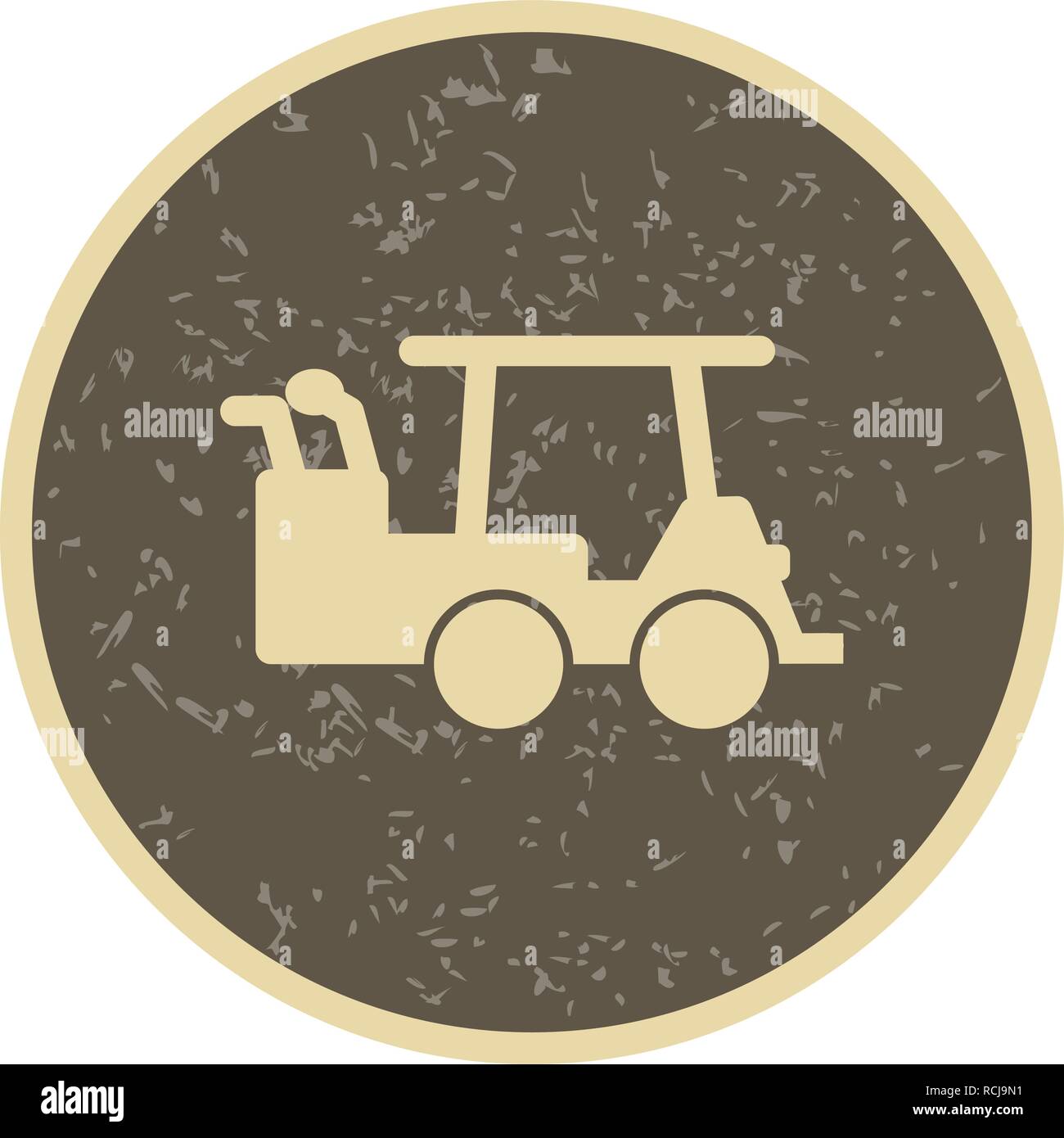 Vector Golf Cart Icon Stock Vector Image & Art - Alamy