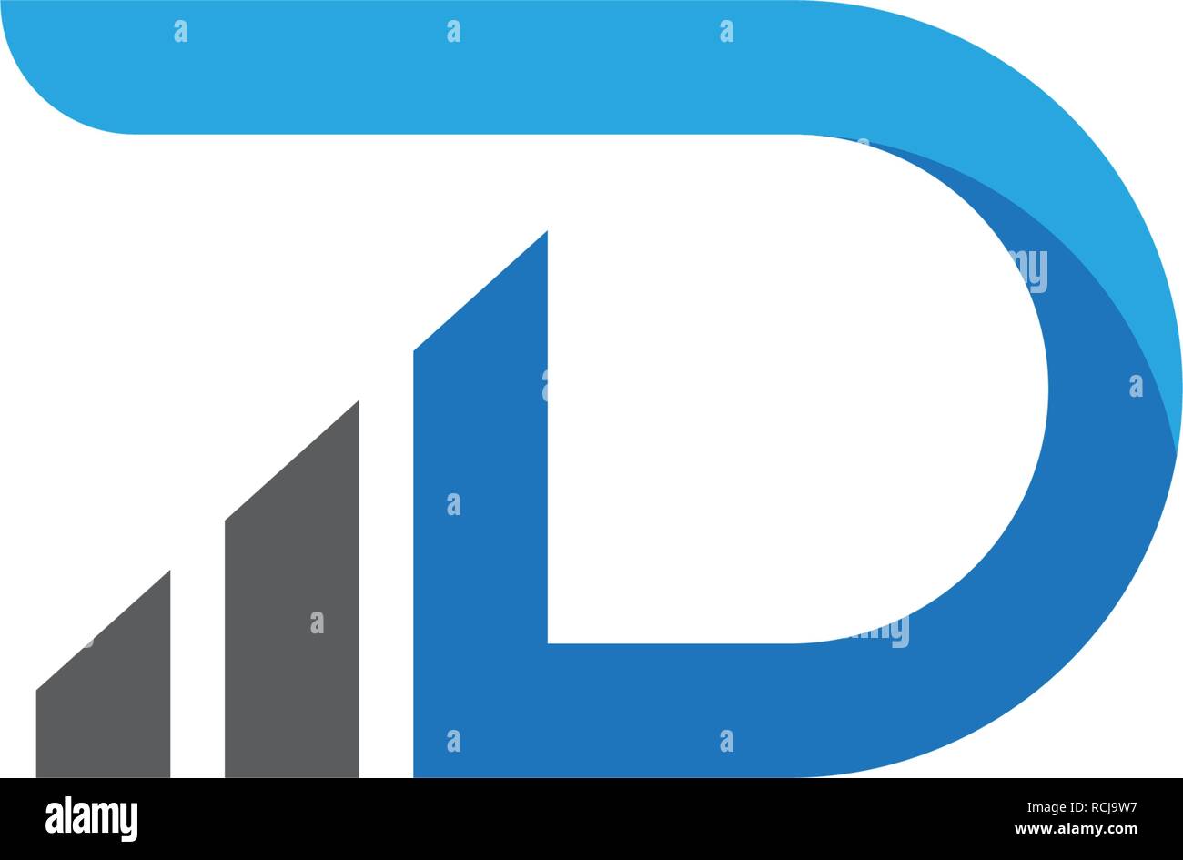 Business Finance D Letter Logo template vector icon design Stock Vector ...