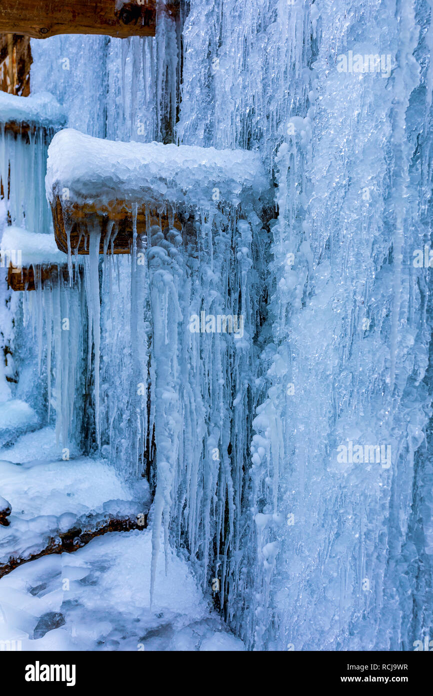 Picture of icicles and various forms of ice Stock Photo - Alamy