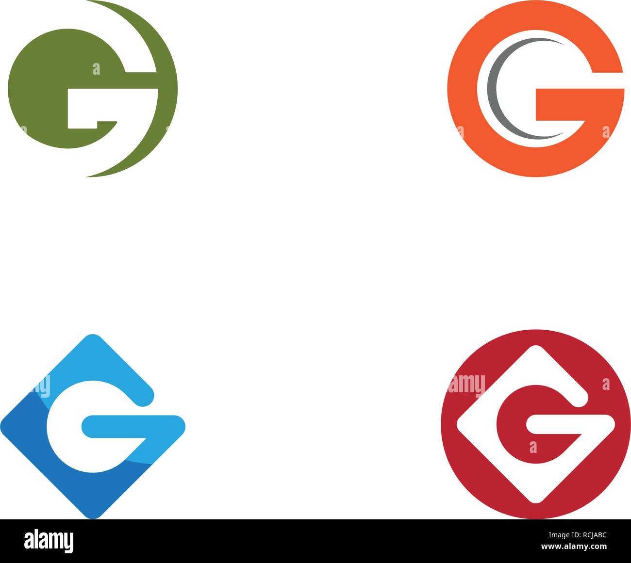 G Letter vector illustration icon Logo Template design Stock Vector ...