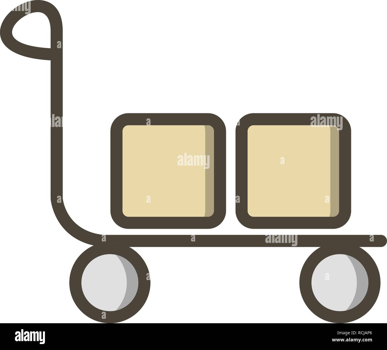 Vector Trolley Icon Stock Vector Image & Art - Alamy