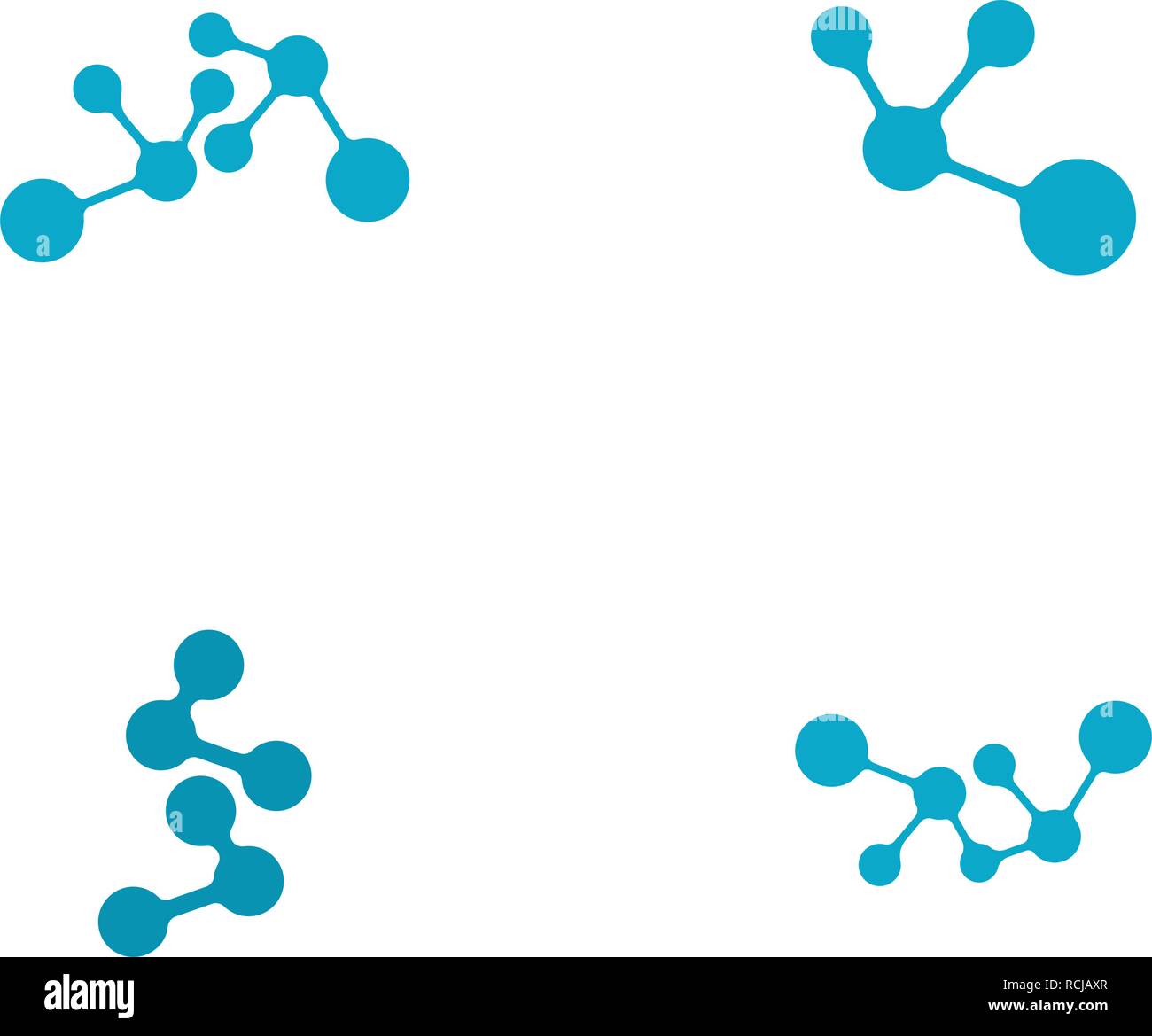 White molecules Stock Vector Images - Alamy