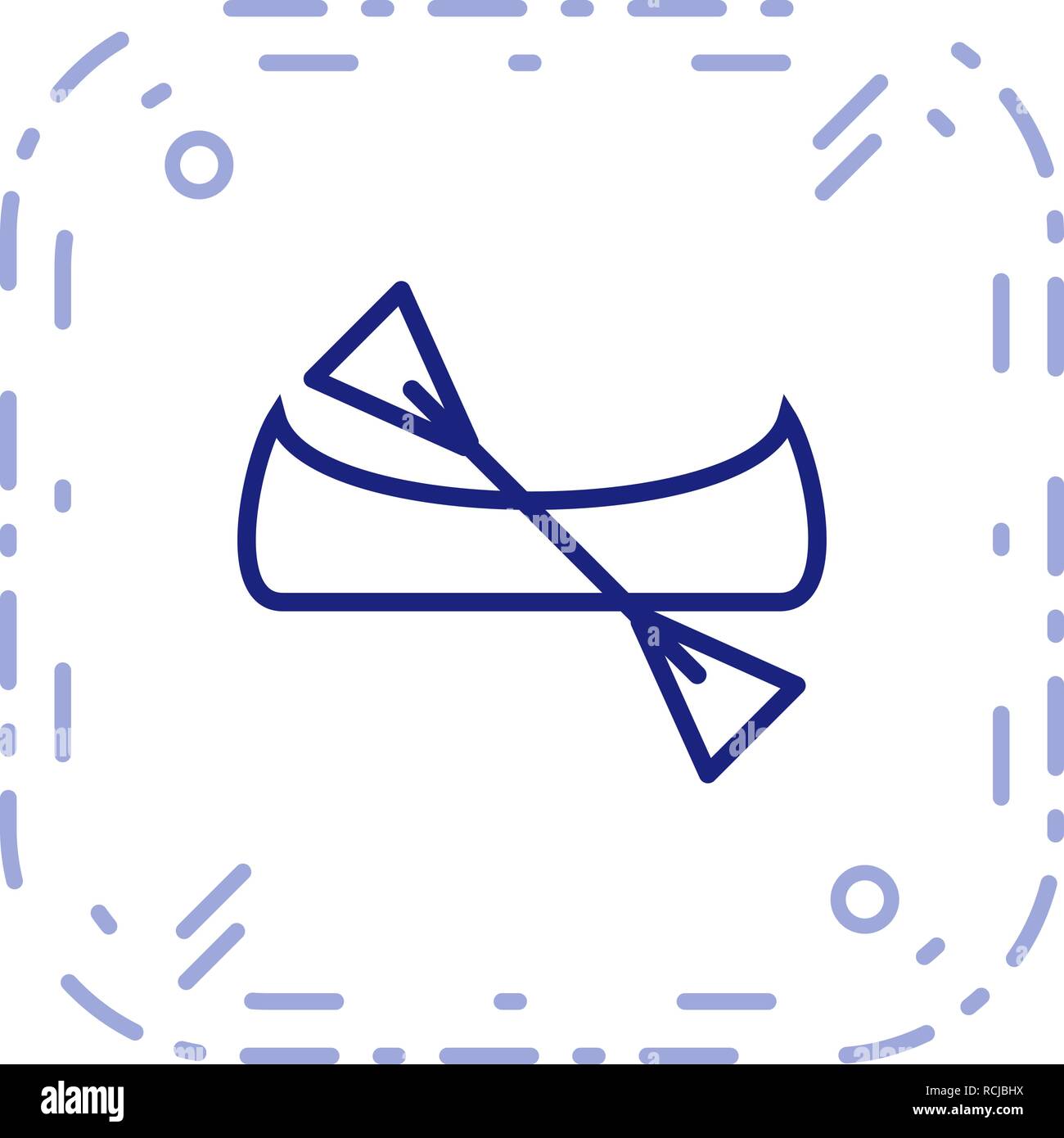 Vector Canoe Icon Stock Vector Image & Art - Alamy