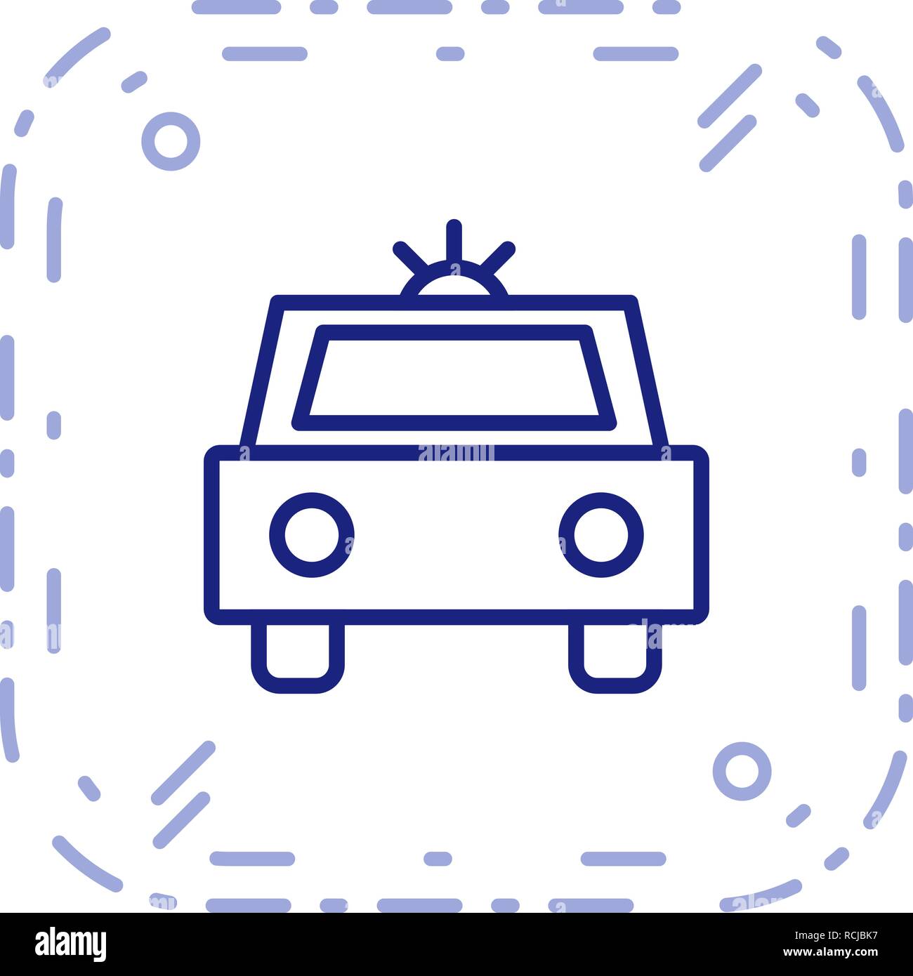 Vector Police Car Icon Stock Vector Image & Art - Alamy