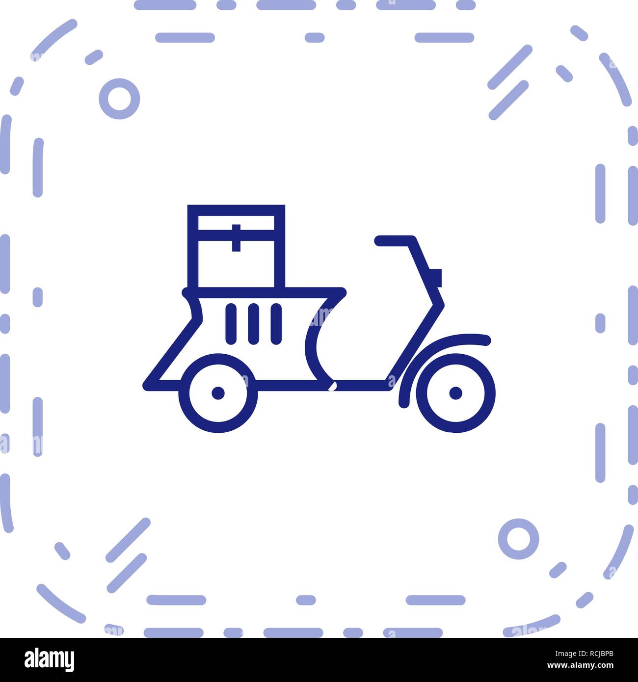 Vector Delivery Motorbike Icon Stock Vector Image & Art - Alamy