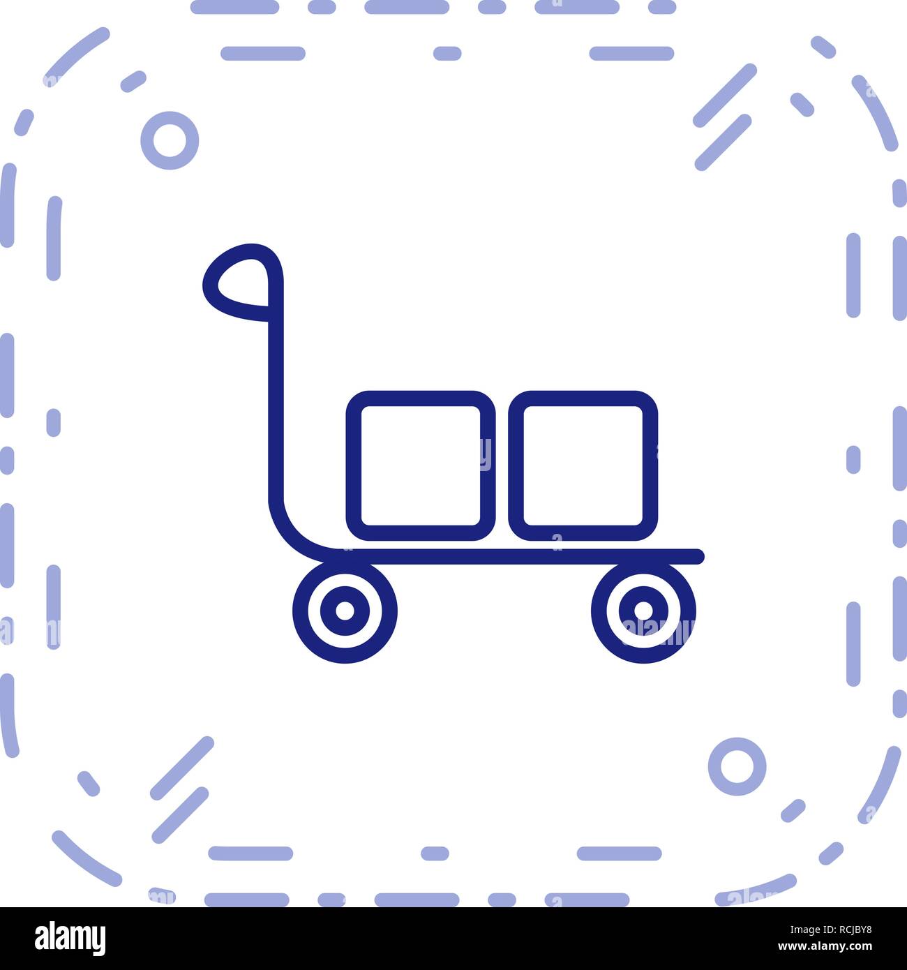 Vector Trolley Icon Stock Vector Image & Art - Alamy