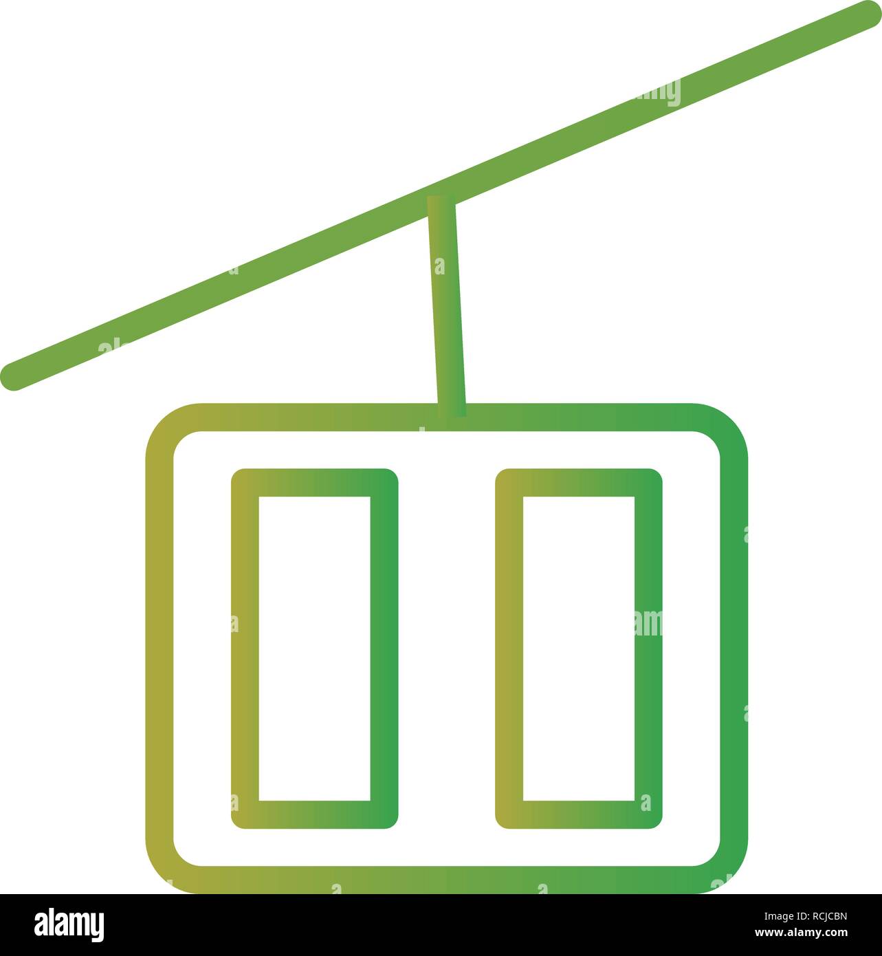 Vector Chair lift Icon Stock Vector Image & Art - Alamy