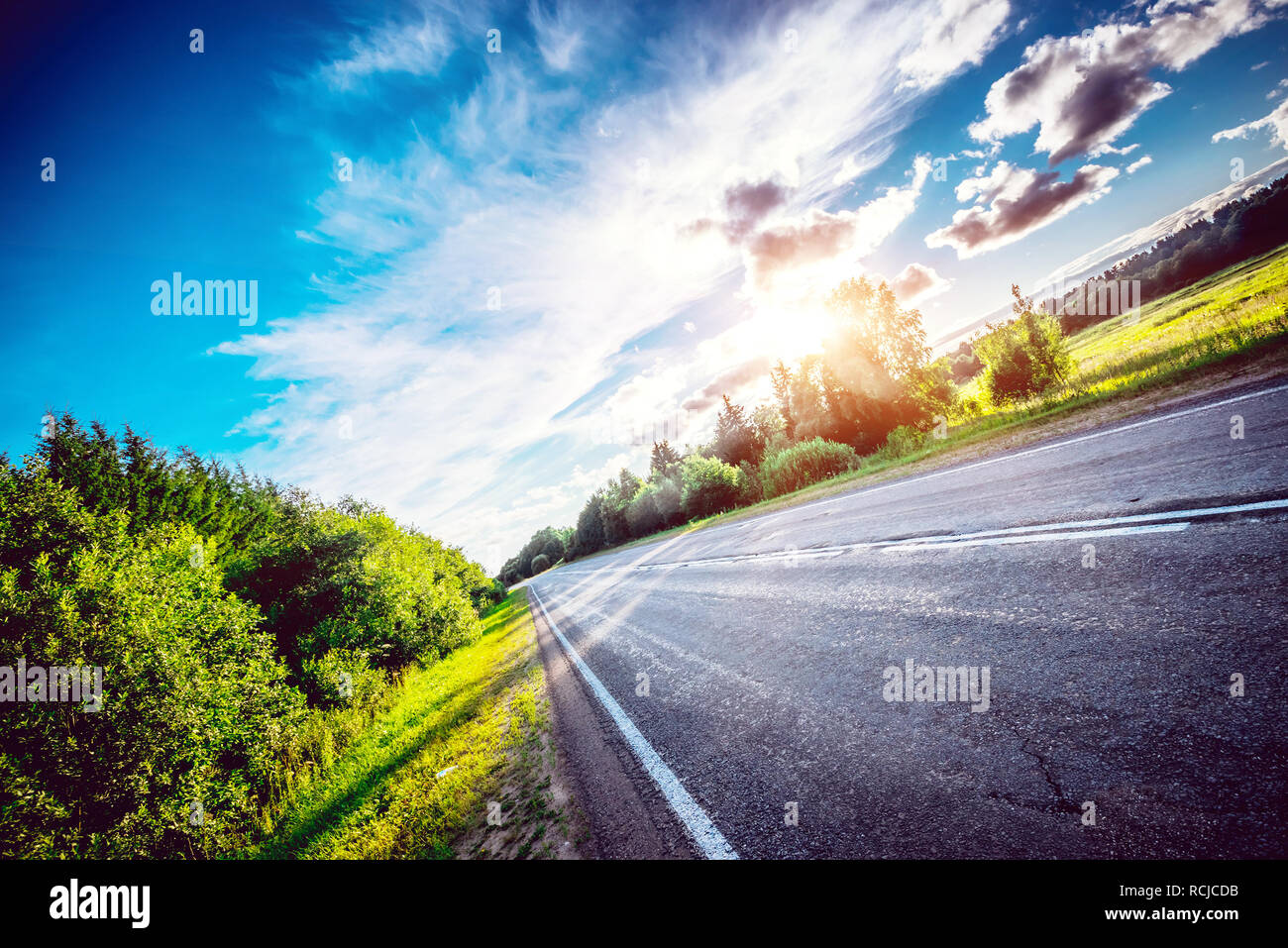Road way forward direction Stock Photo - Alamy