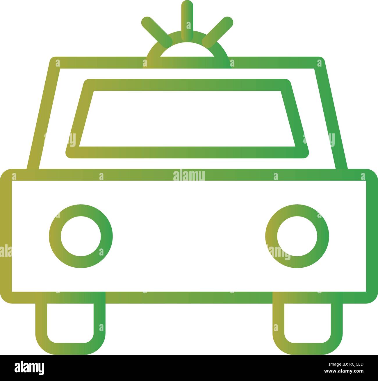Vector Police Car Icon Stock Vector Image & Art - Alamy